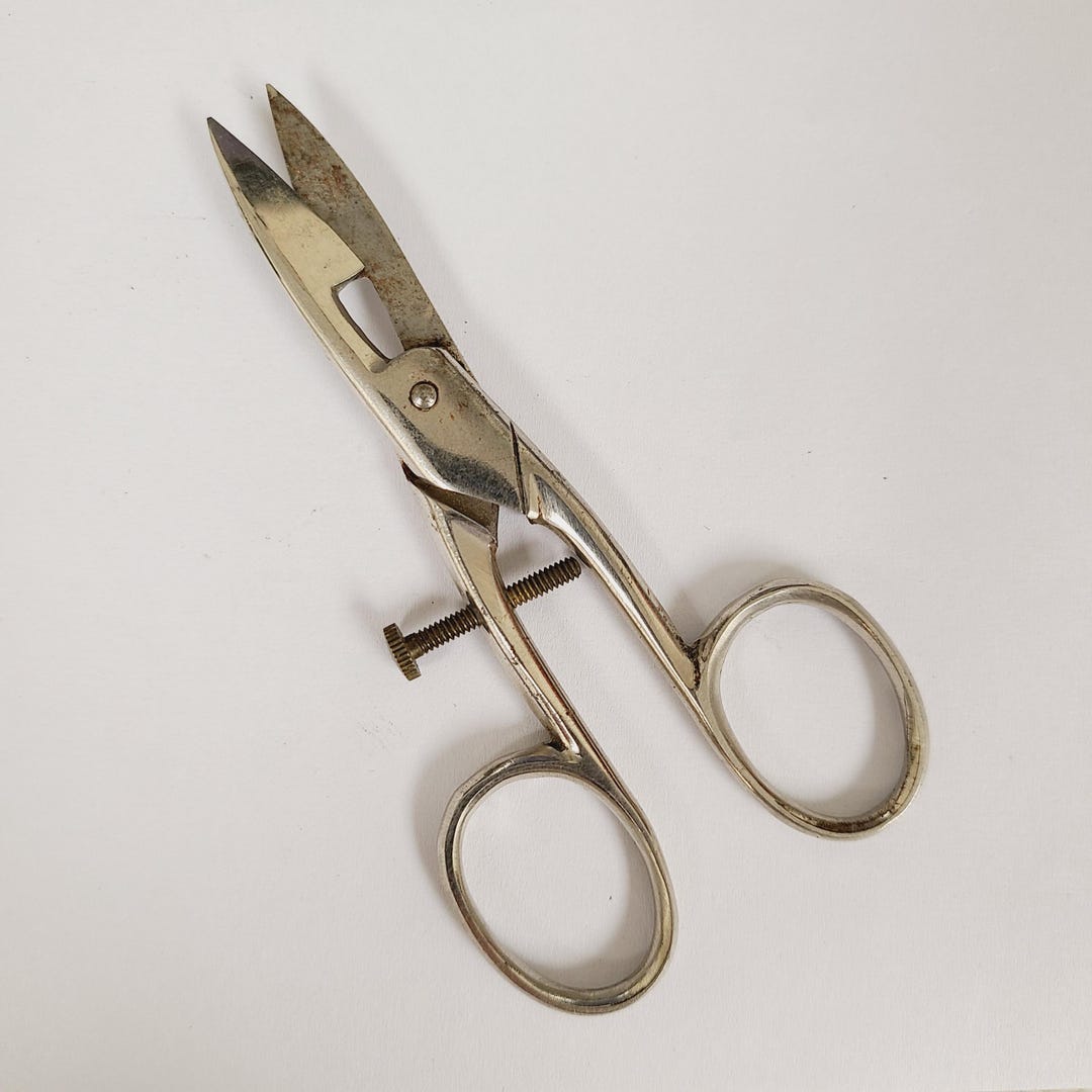 Vintage Buttonhole Scissors, Griffon, USA Made Set Screw - Etsy