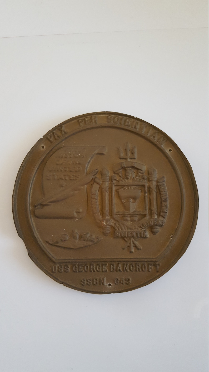 Vintage Circa 1960's USS George Bancroft SSBN-643 US Navy Ballistic ...