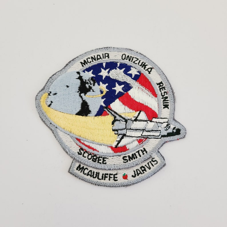Vintage Space Shuttle Challenger STS-51L Embroidered Crew Patch, Has ...