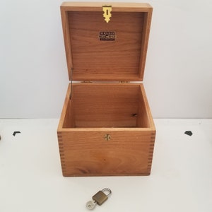Vintage 1930's Nega File Co. Storage Box, Acid Free Mahogany Wood ...