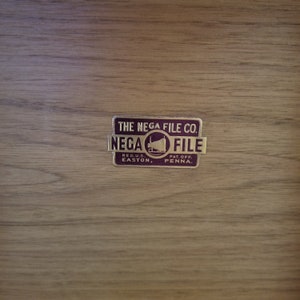 Vintage 1930's Nega File Co. Storage Box, Acid Free Mahogany Wood ...