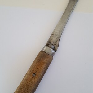 Vintage Handmade Large Utility Knife, 6 1/4" Blade, 1/2 Tang With 1 Pin ...