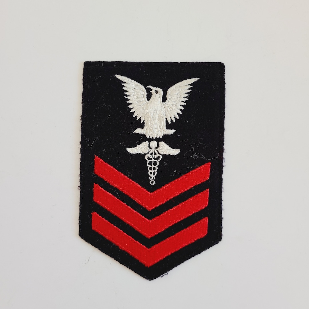 Vintage Vietnam War Era U.S Navy Corpsman Rating Patch, First Class ...