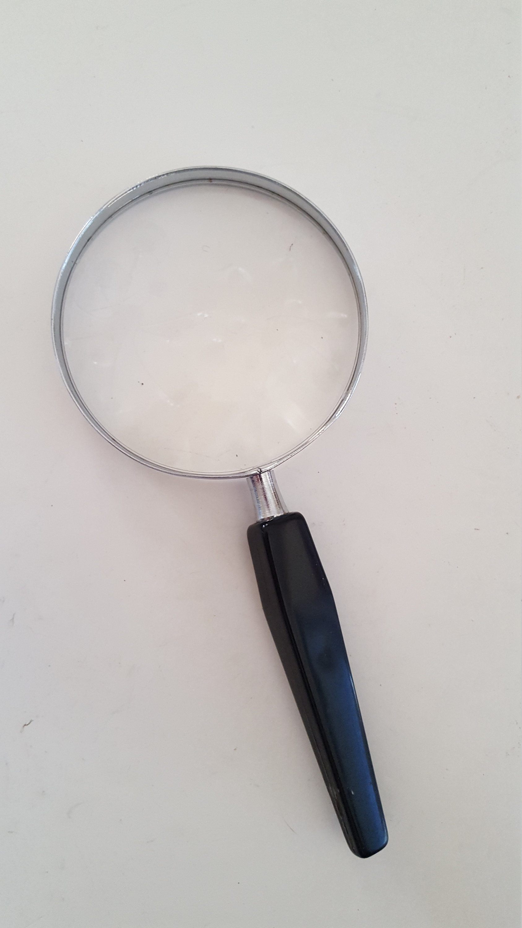 Vintage medium magnifying glass metal frame with plastic mid | Etsy