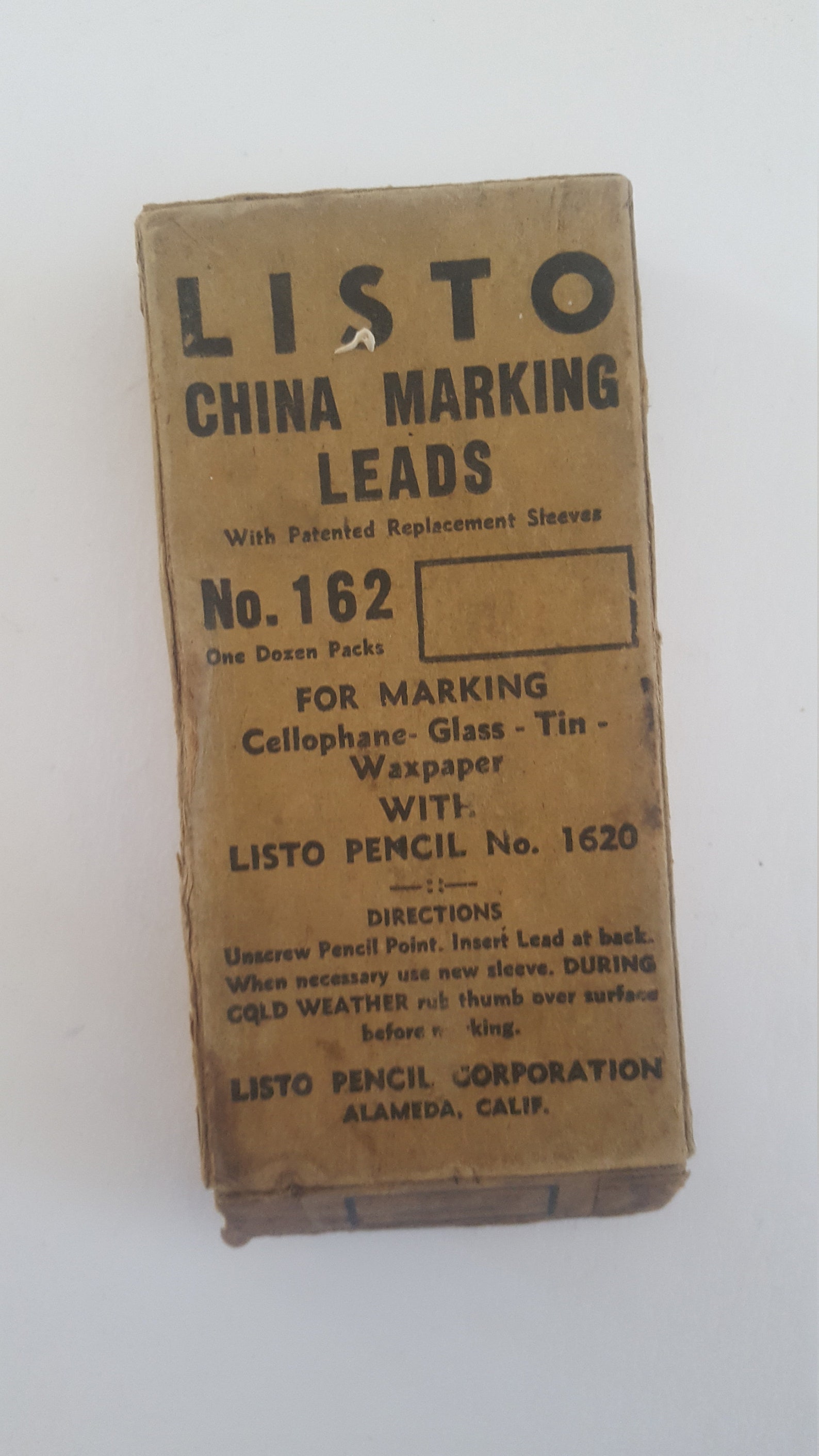 Vintage Circa 1950's Listo No.162 China Marking Leads | Etsy
