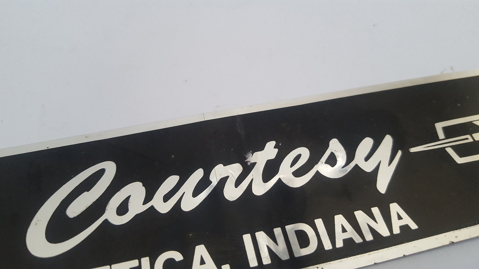 Vintage late 70's Car Dealership sticker Courtesy Chevy | Etsy