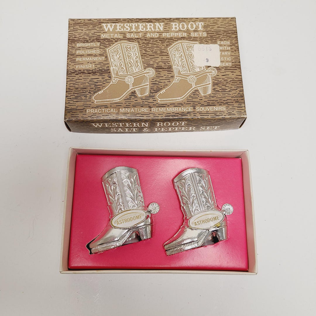 Vintage Circa 1960's Souvenir Astrodome Cast Metal Salt & Pepper Shaker ...