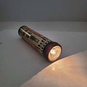 Vintage 1938 Burgess Battery sub Flashlight, Excellent Graphic ...