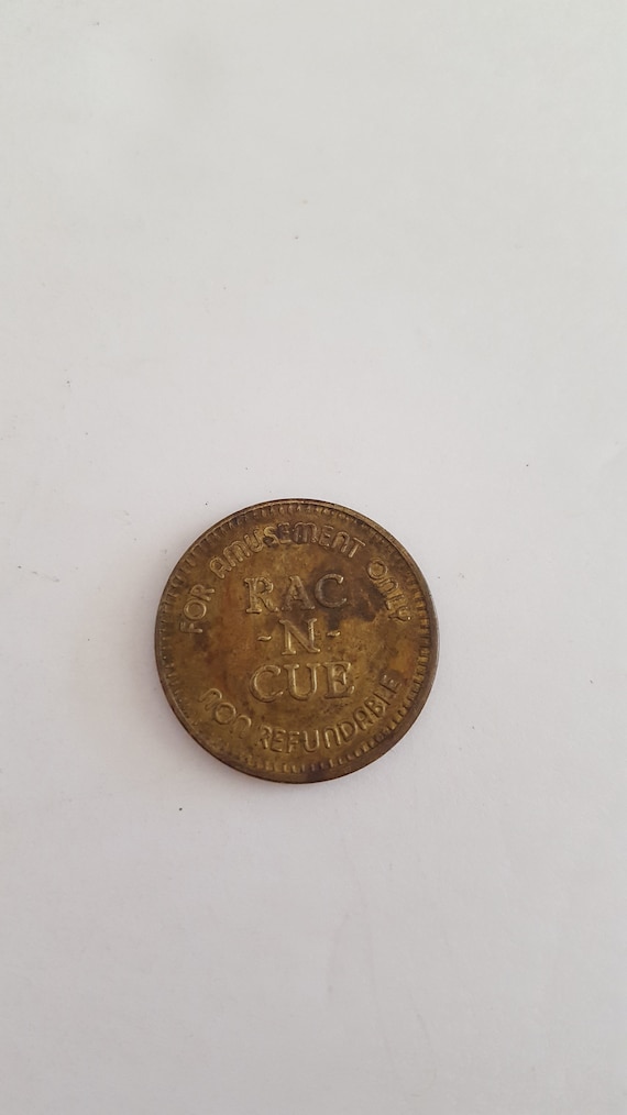 Vintage Circa 1970's Pool or Pinball Token From the Rac - Etsy