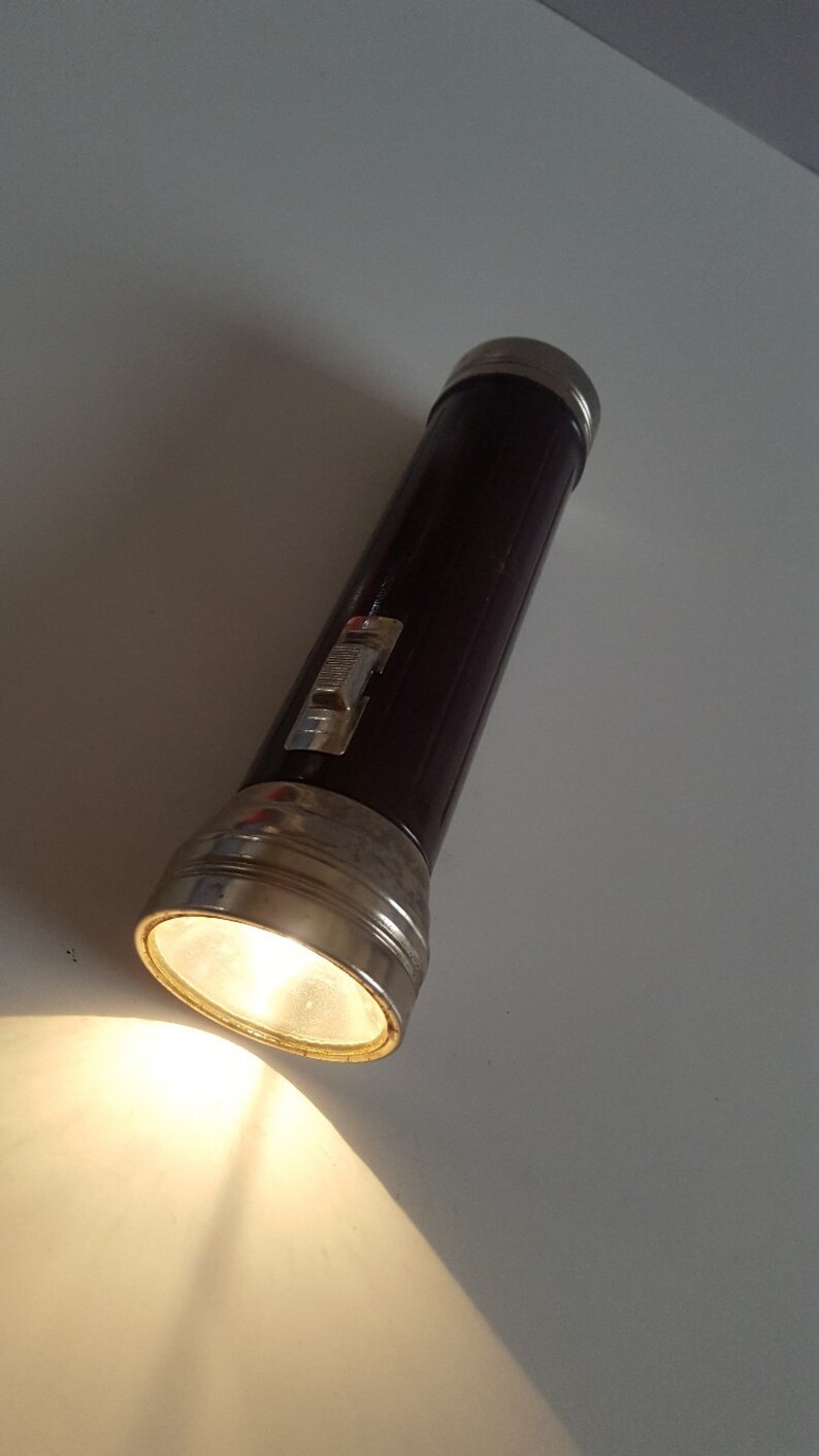 Vintage 1950 Burgess Flashlight Use 2 D Cells Not Included - Etsy