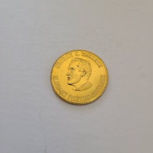 Vintage Circa 1972 Political Campaign Aluminum Token, George Wallace ...
