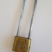 Vintage Slaymaker Brass Long Shackle Bicycle Padlock With Key, 1950's ...