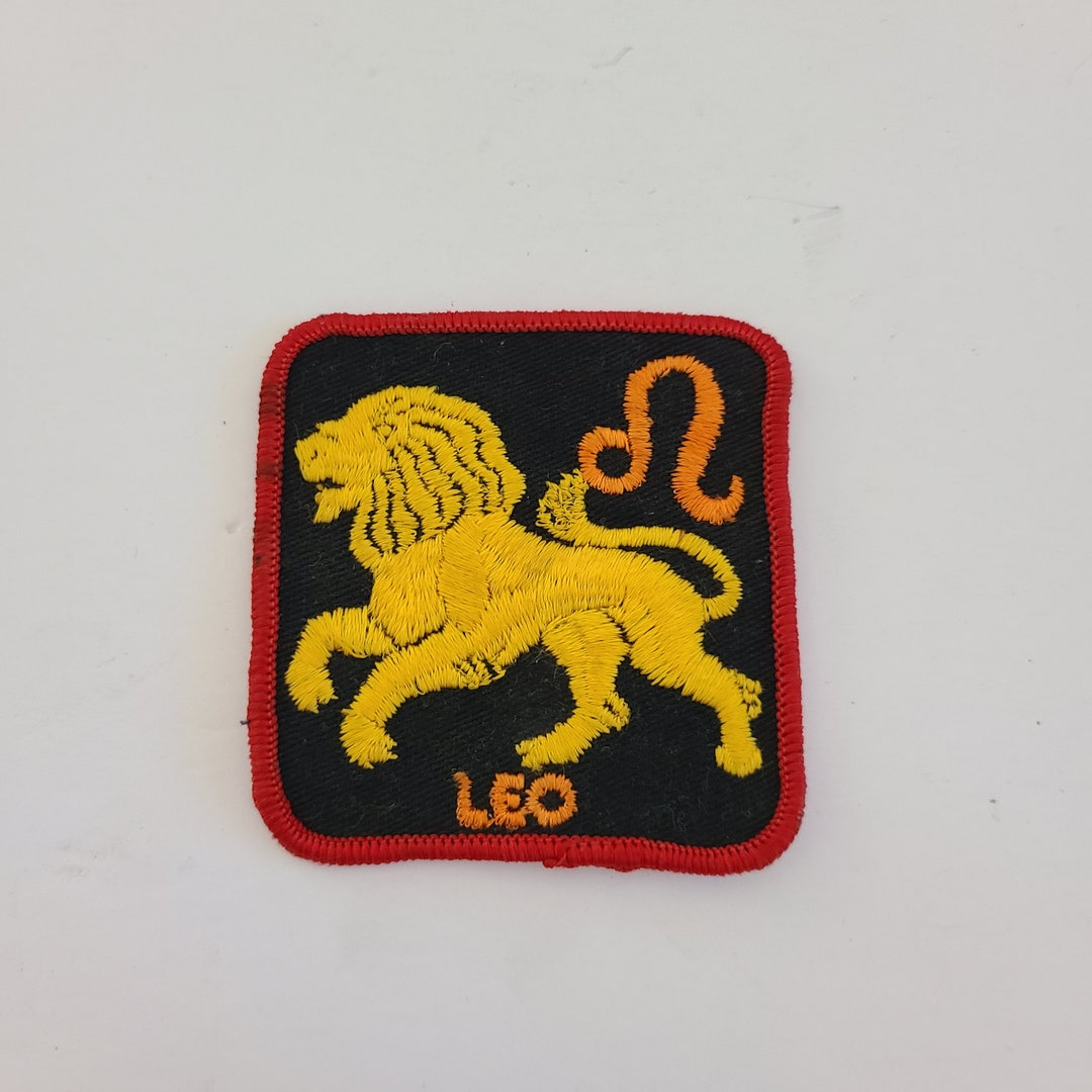 Vintage Circa 1970's "leo" Embroidered Patch, Used Good Condition, Astrology Sign - Etsy