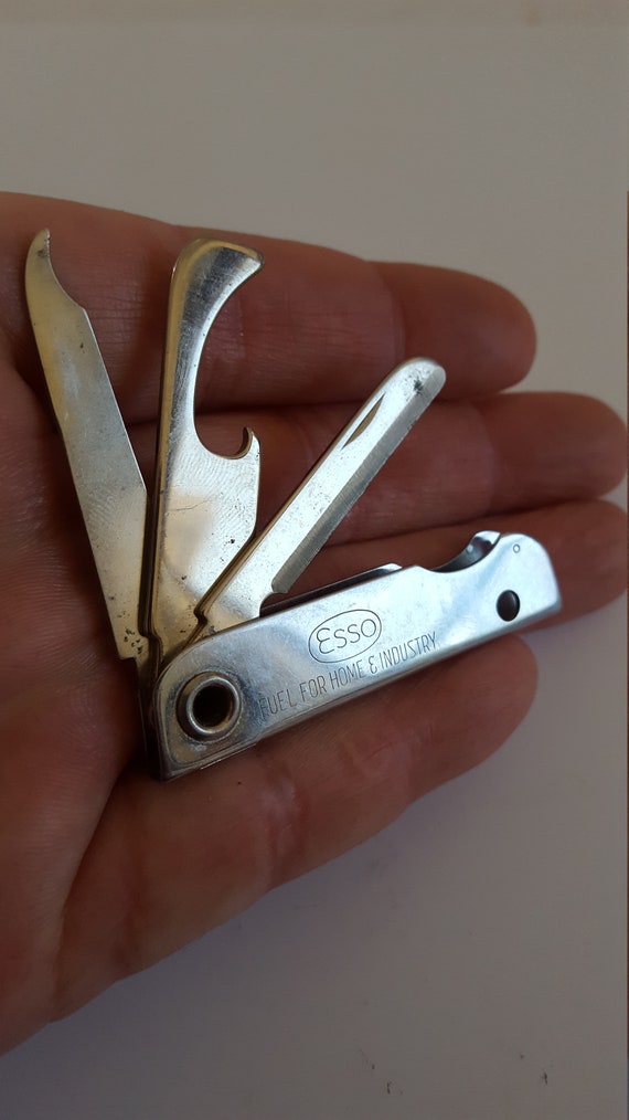 Vintage early 1960's promotional keychain multi-tool … - Gem