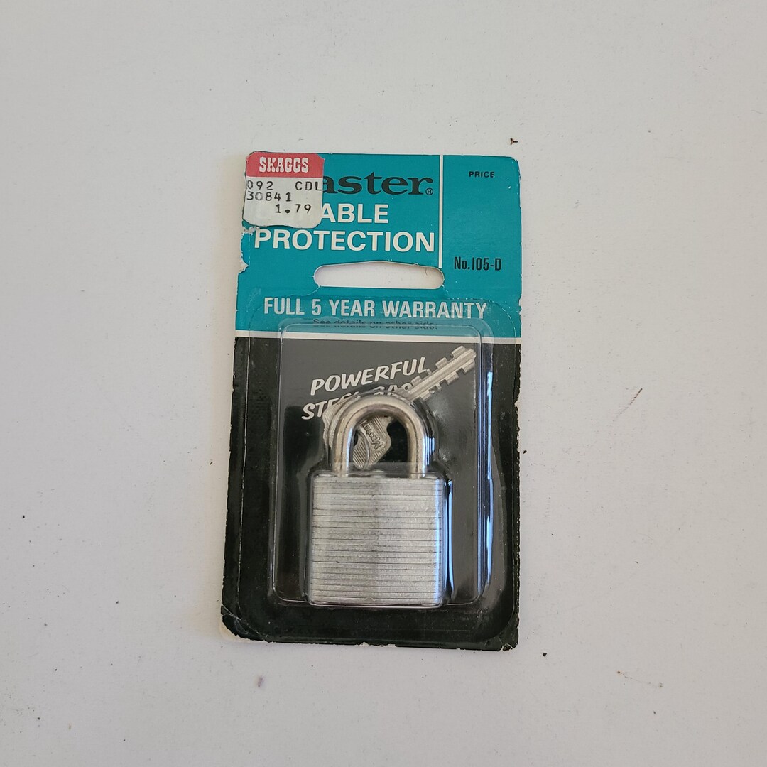 Vintage 1970s Master Laminated Padlock - Original Carded No.105d - Etsy