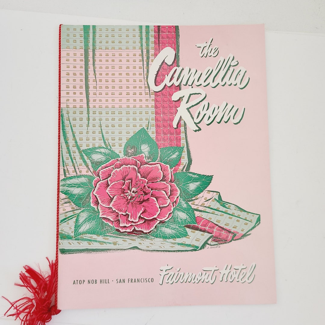 Vintage 1953 Camellia Room Menu, Fairmont Hotel, San Francisco - Etsy