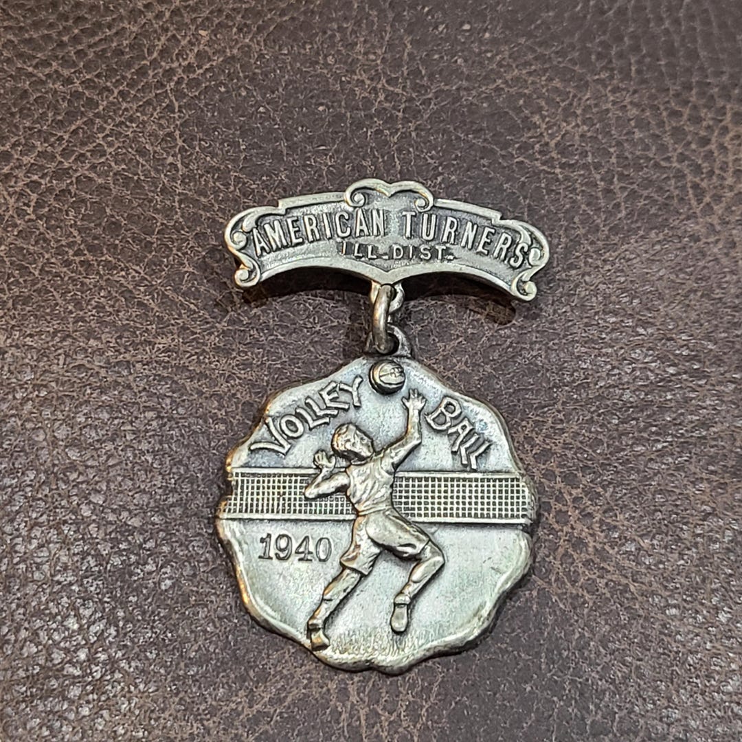 Vintage 1940 American Turners Volleyball Medal: Wm Schridde Chicago - Etsy