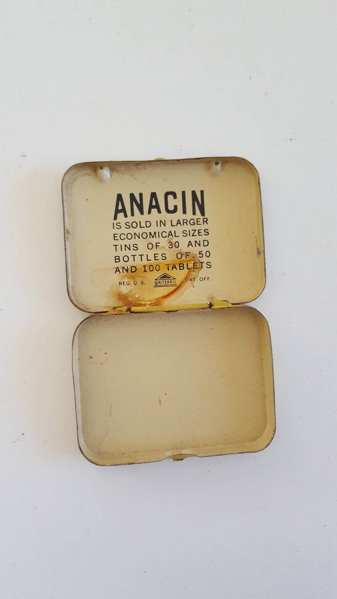 Vintage Early 1960's Anacin 12 Quantity Aspirin Tin Good - Etsy