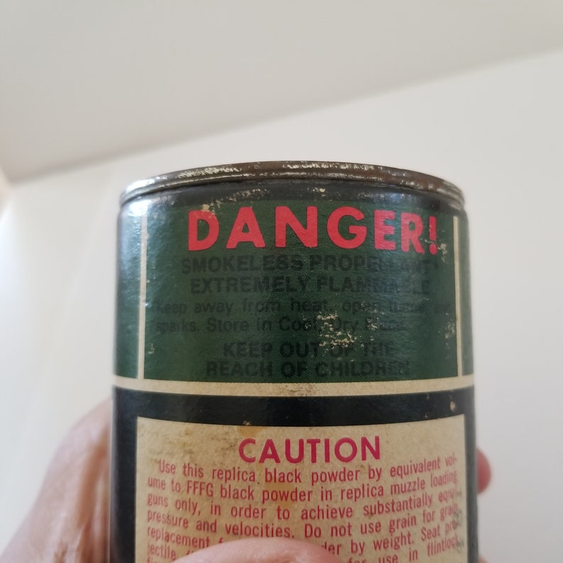 Vintage Circa 1980's Pyrodex Empty Canister for Replica Black Powder ...