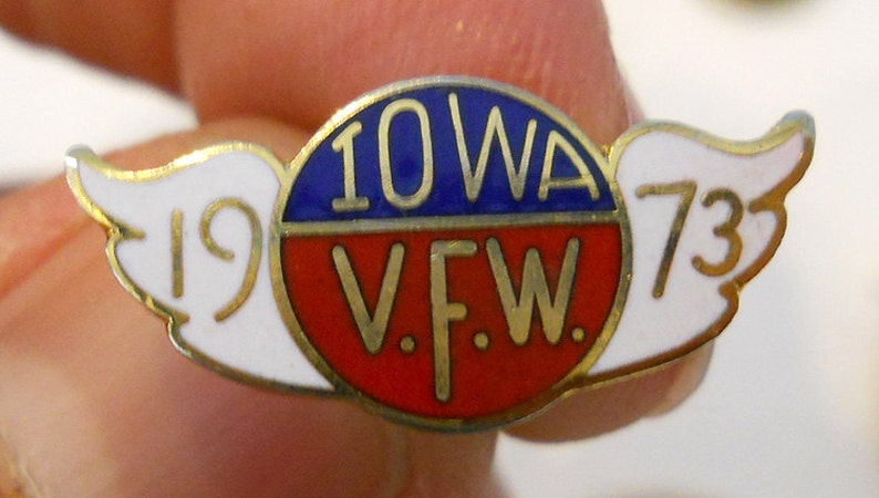 Collection of 4 Vintage Iowa VFW Pins From the 60's and - Etsy