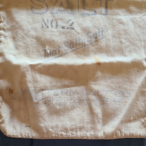 Vintage Circa 1940's Pair Western Salt Co "that Salty Salt" 50lb Bags ...