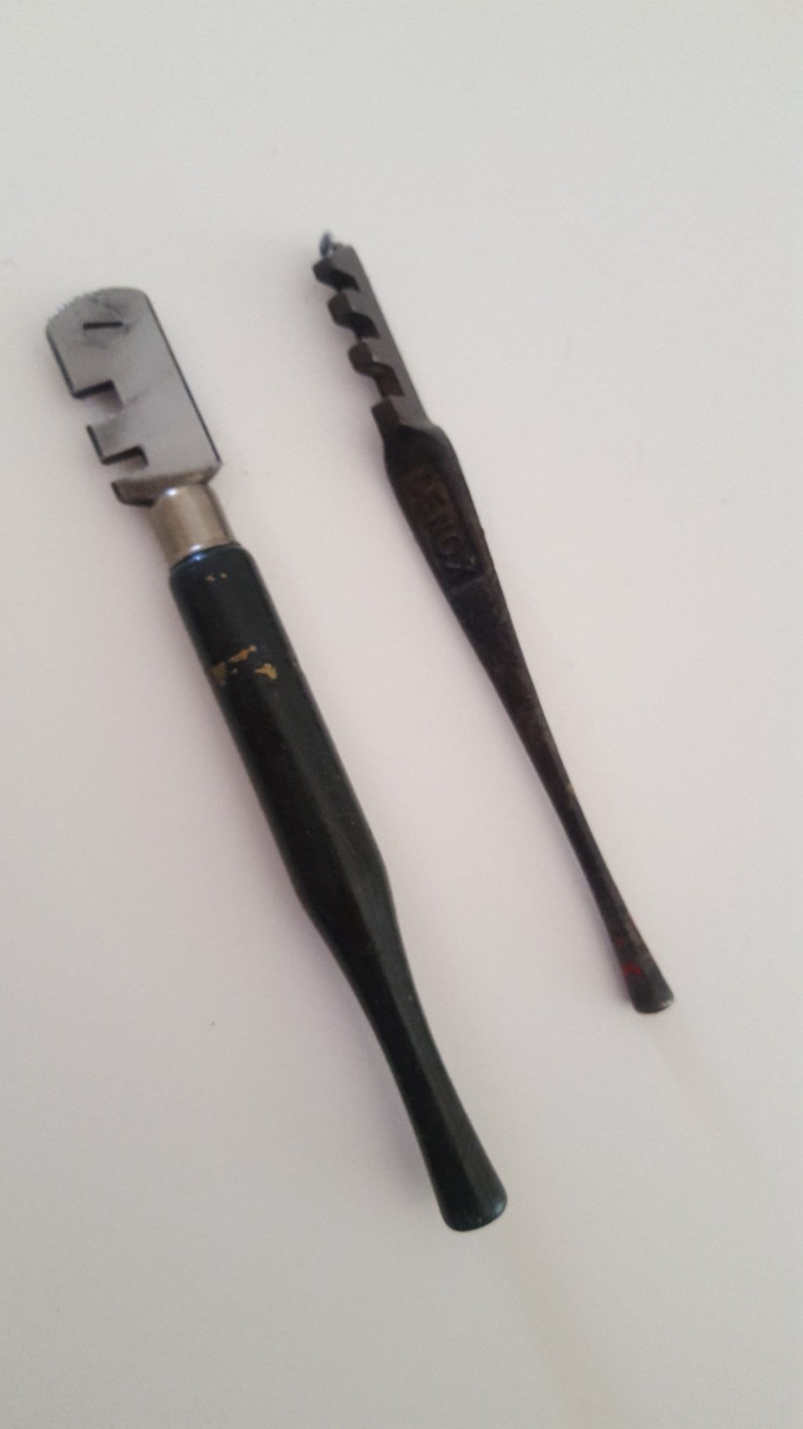 Vintage Pair Glass Cutters Two Generations a Lenox and a - Etsy