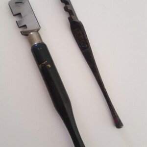 Vintage Pair Glass Cutters Two Generations a Lenox and a Craftsman ...