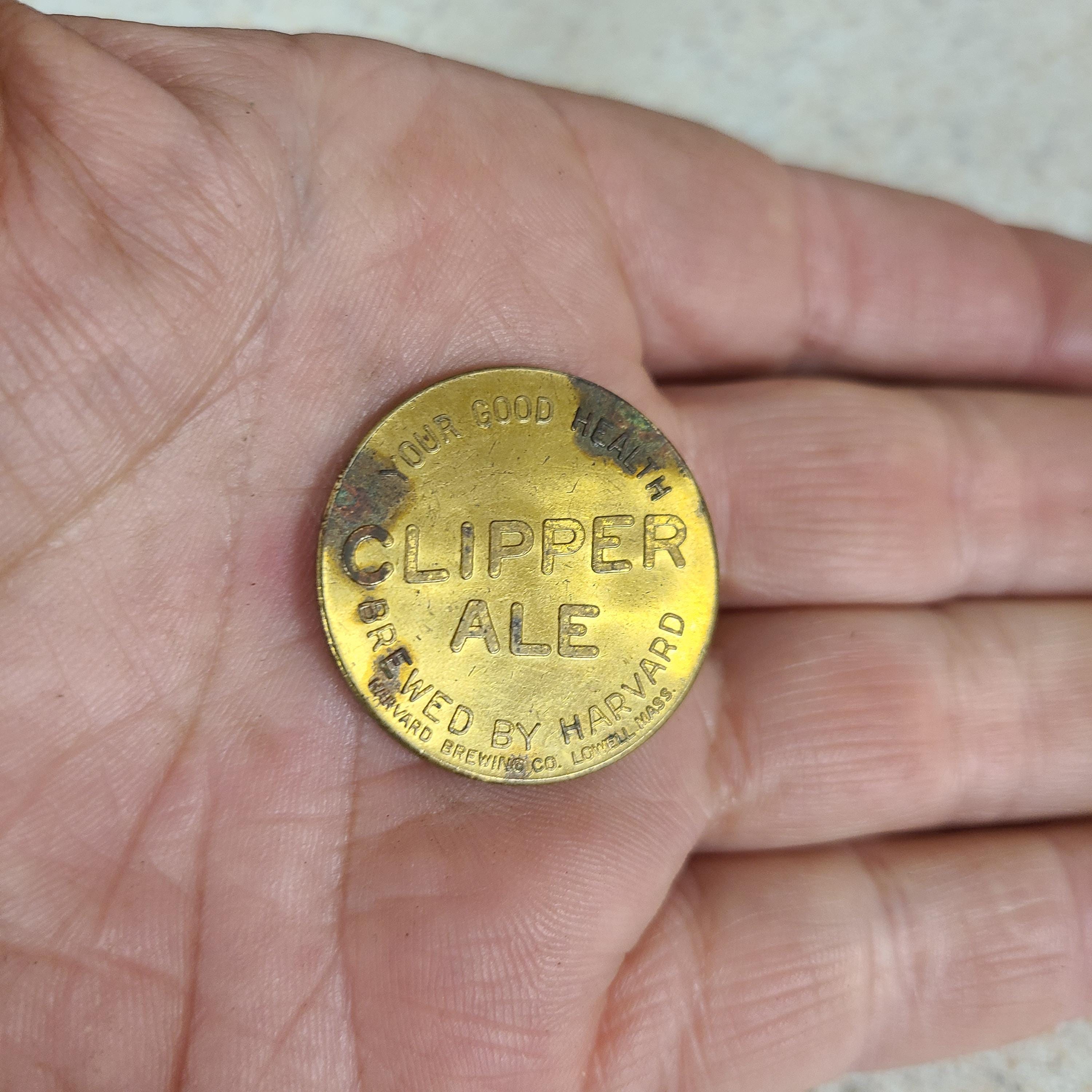 Vintage Harvard Brewing Bottle Opener & Clipper Ale Good Luck Token - Etsy