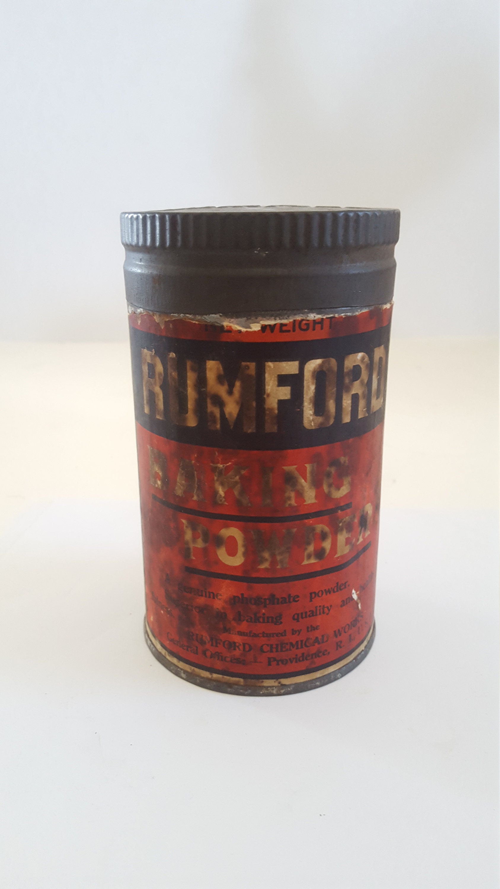 Vintage/antique Rumford Baking Powder tin early 20th Century | Etsy