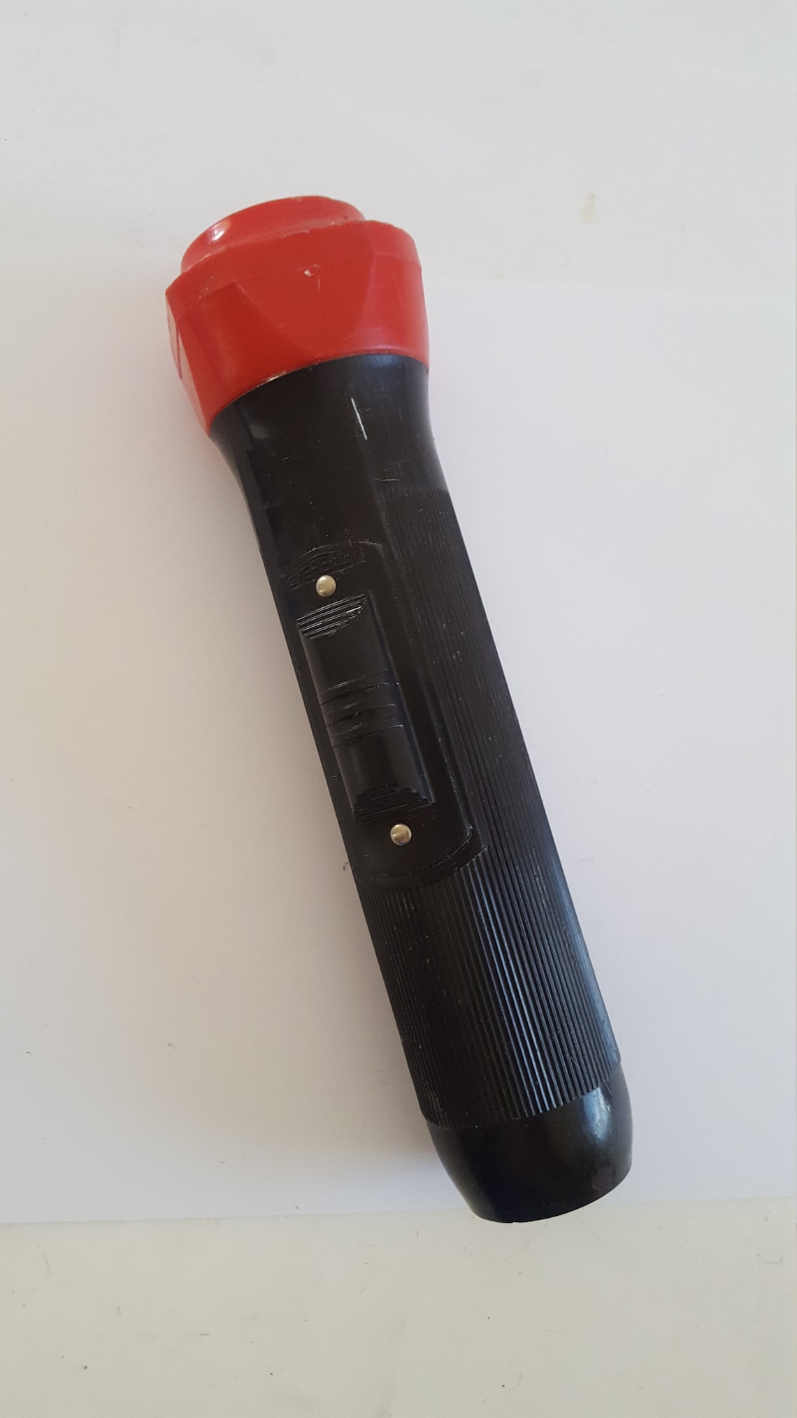 Vintage Circa 1976 Eveready Industrial Flashlight With Red - Etsy