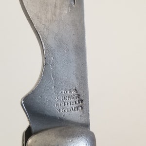 Vintage 1940 Royal Navy Rigging Knife, Rope Knife, Marlinspike, Wade ...