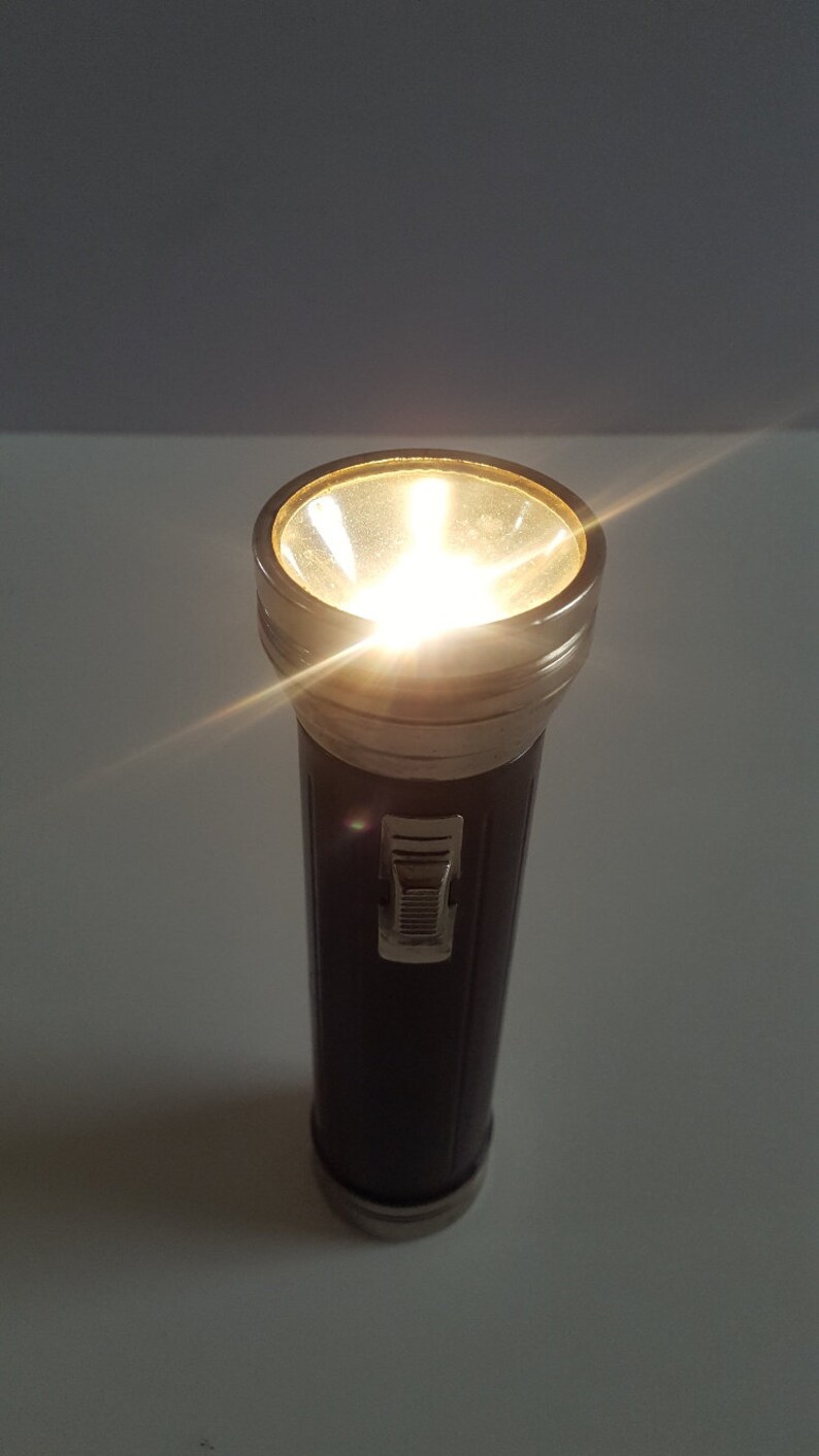 Vintage 1950 Burgess Flashlight Use 2 D Cells Not Included - Etsy