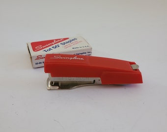 Vintage Circa 1970's Bates Model "pixie" Stapler With Box of Swingline ...