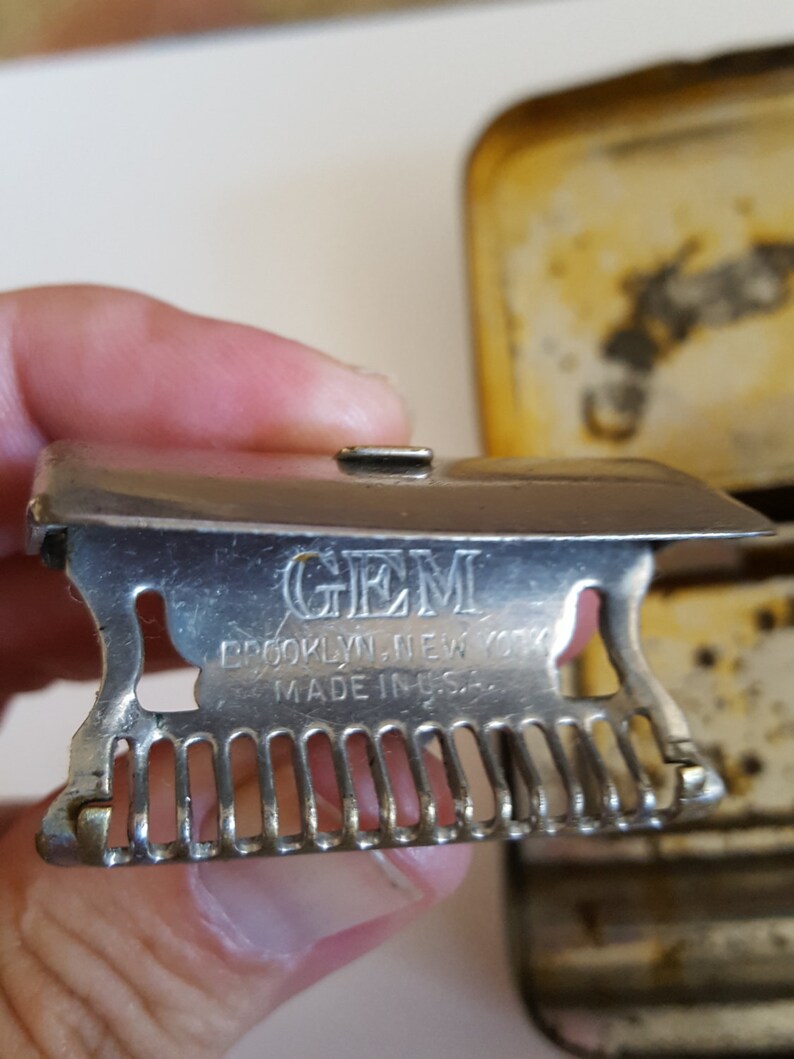 Antique Gem Safety Razor Patent Date of 1912 Travel Razor in - Etsy