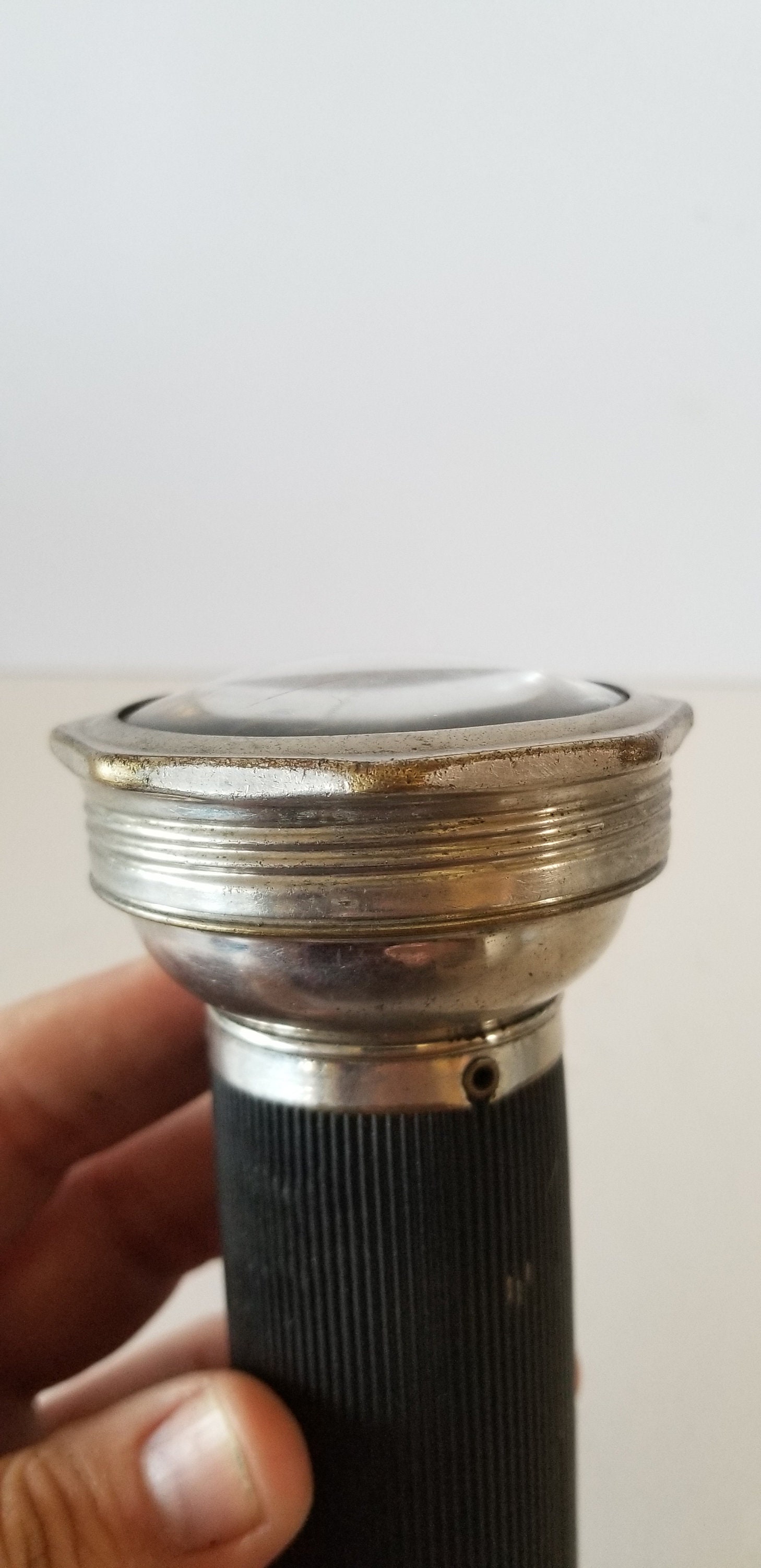 Antique Circa 1917 French "ray-o-lite" Flashlight Vulcanite Case, Flat ...