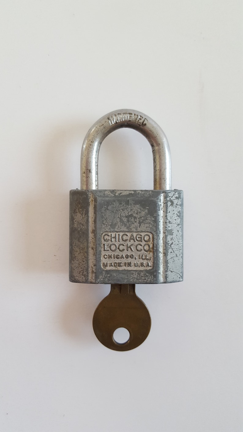 Vintage 1960's Chicago Lock Co Hardened Steel Shackle - Etsy