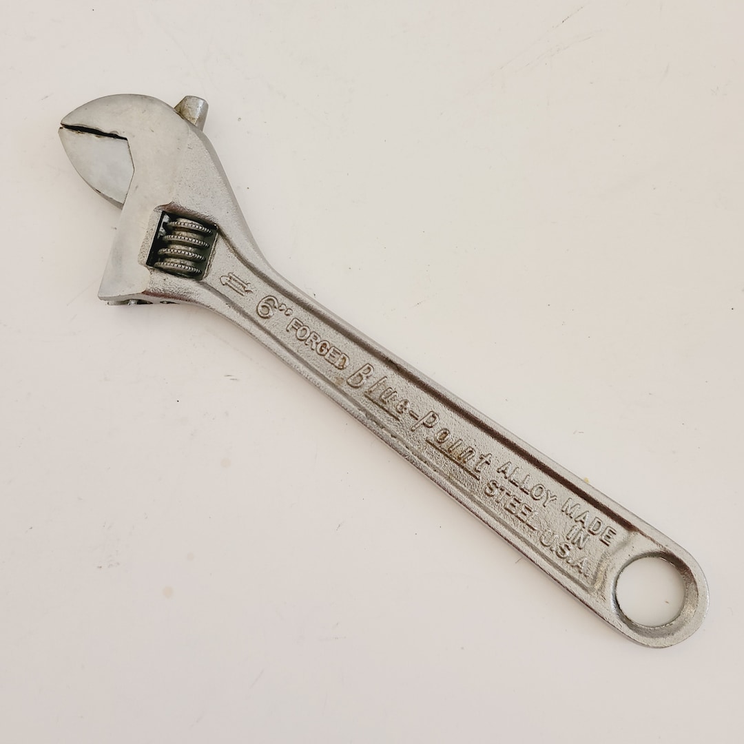 Vintage Circa 1980's Blue-point Snap-on Tools Corp 6" Adjustable Wrench ...