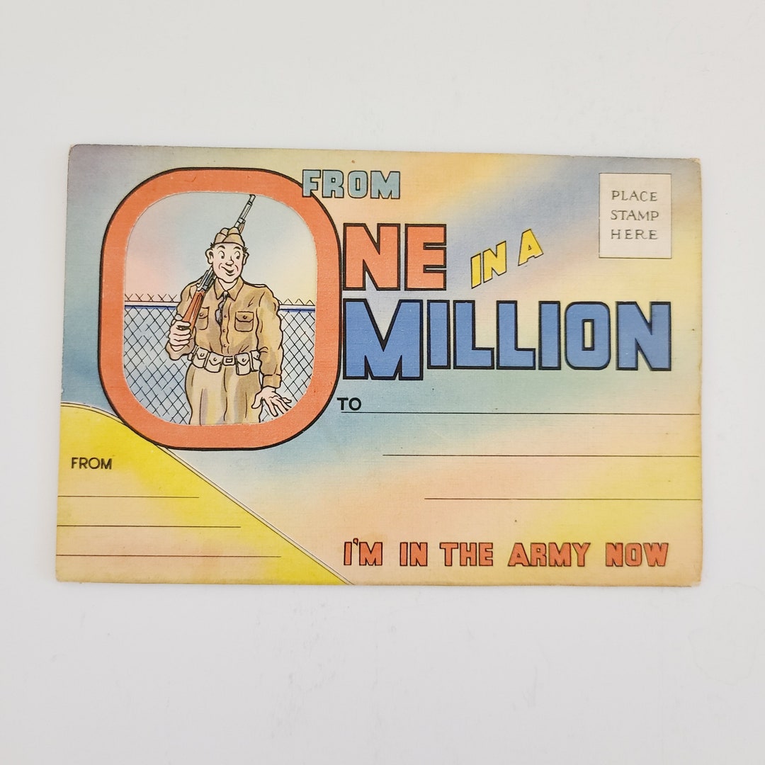 Vintage 1943 US Army Comic Postcard: WWII Military Humor - Etsy