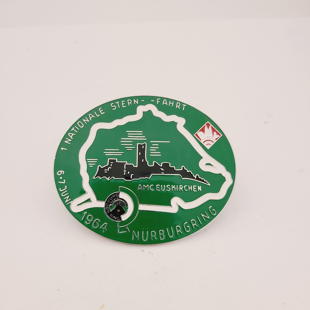 Vintage 1964 Collector Rally Car Badge, 1 Nationale Stern-fahrt AMC ...