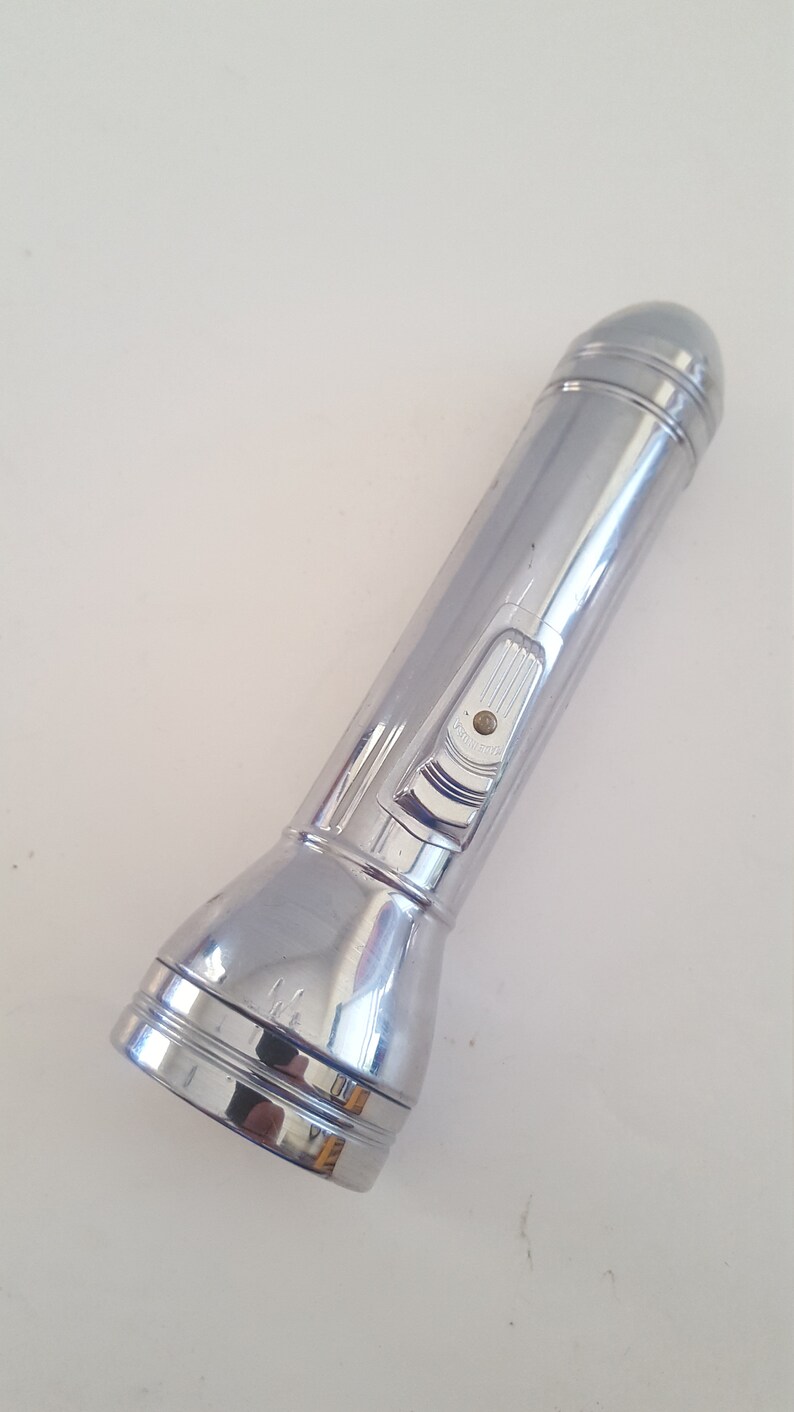 Vintage Unmarked USA Made Baby C Cell Flashlight With Glass - Etsy
