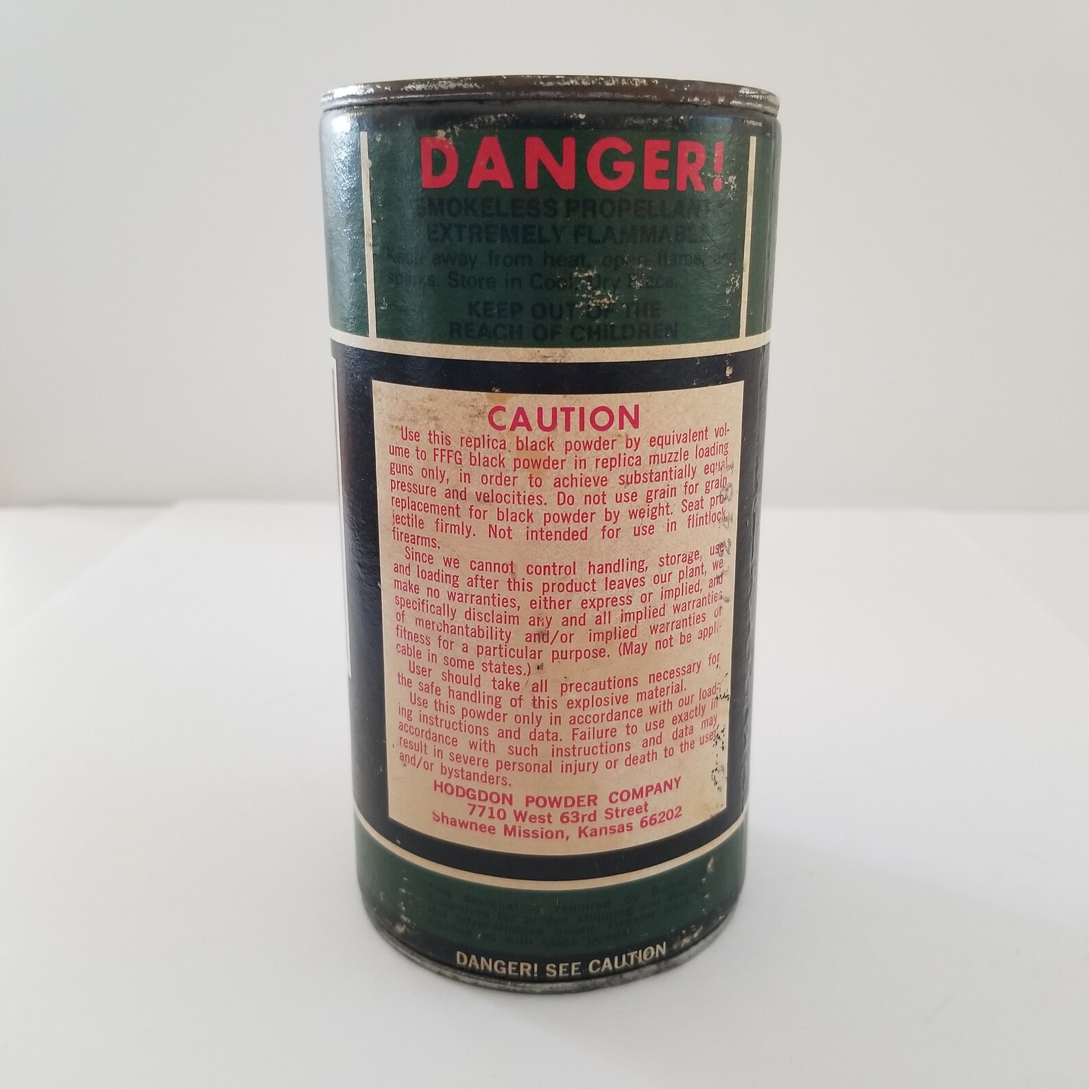 Vintage Circa 1980's Pyrodex Empty Canister for Replica Black Powder ...