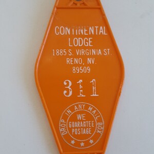 Vintage Circa 1970's to 1980's Motel Room Key From the Continental ...