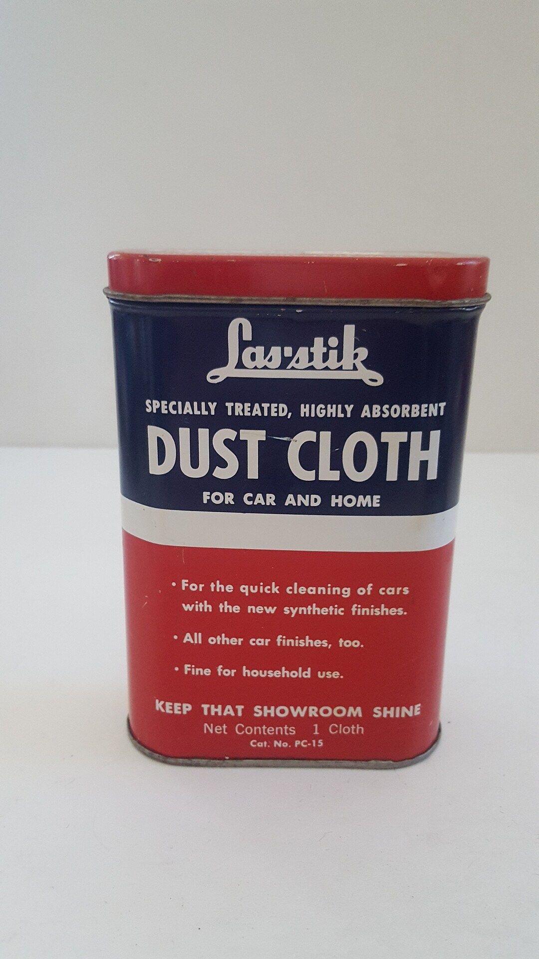 Vintage 1960's Las-stik Dust Cloth, No.pc-15 Style With Nice Cloth ...