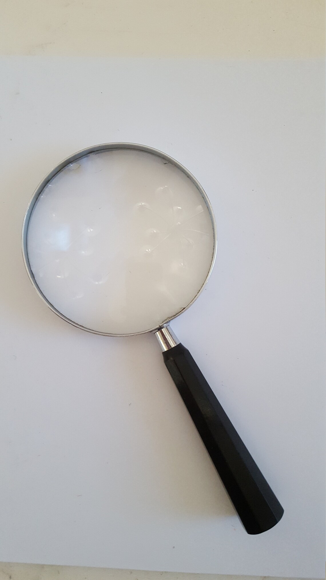 Vintage Heavy Chromed Brass Framed Magnifying Glass Used | Etsy