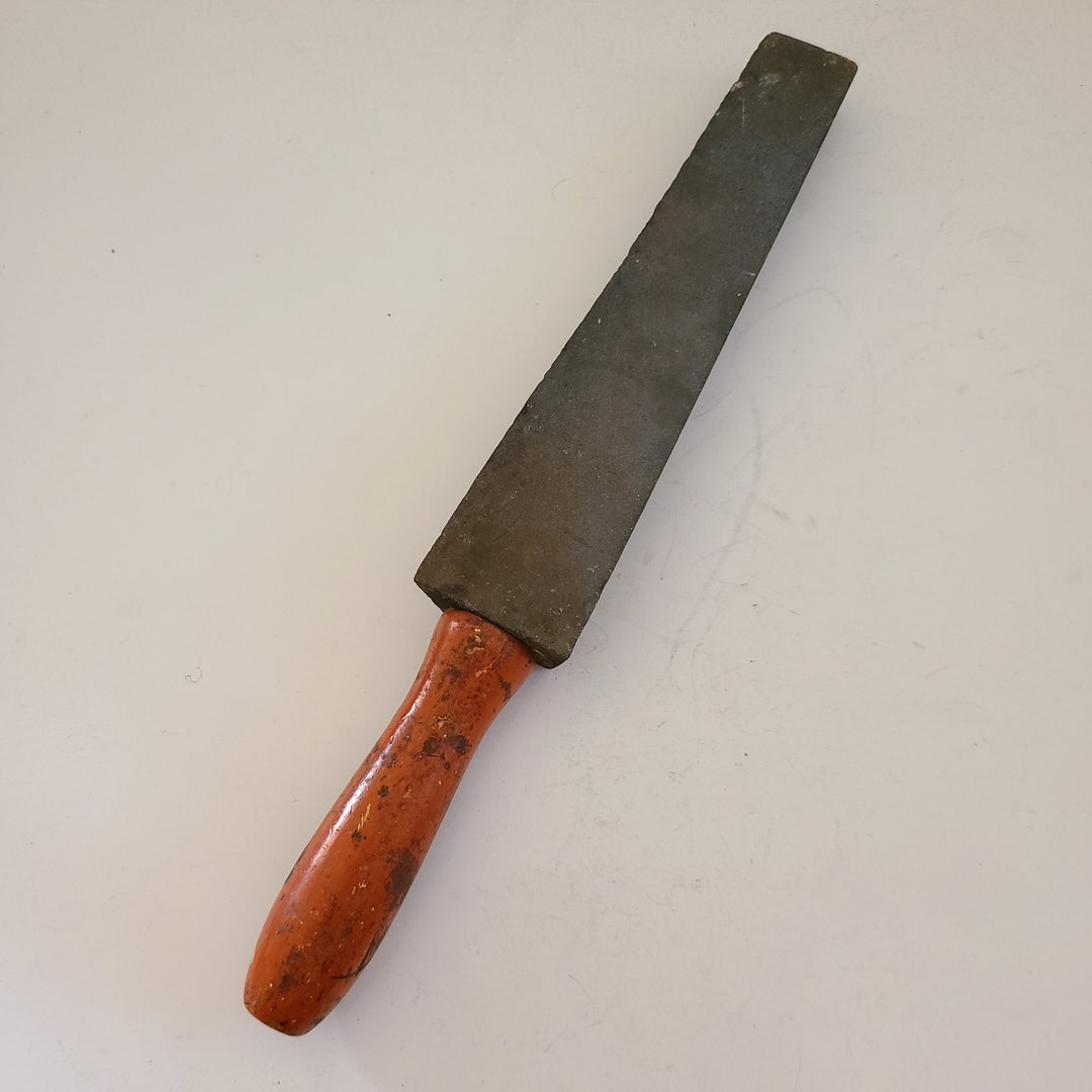 Vintage Early 1950's Carborundum No.57 Large Sharpening Stone With ...