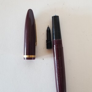 Vintage 1940's Inkograph Fountain Pen in Crimson Red With - Etsy