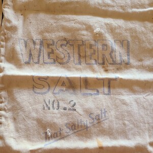 Vintage Circa 1940's Pair Western Salt Co "that Salty Salt" 50lb Bags ...