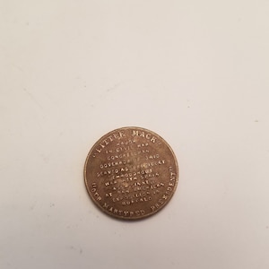 Antique and Very Scarce 1901 Copper Coin for "our Martyred President ...