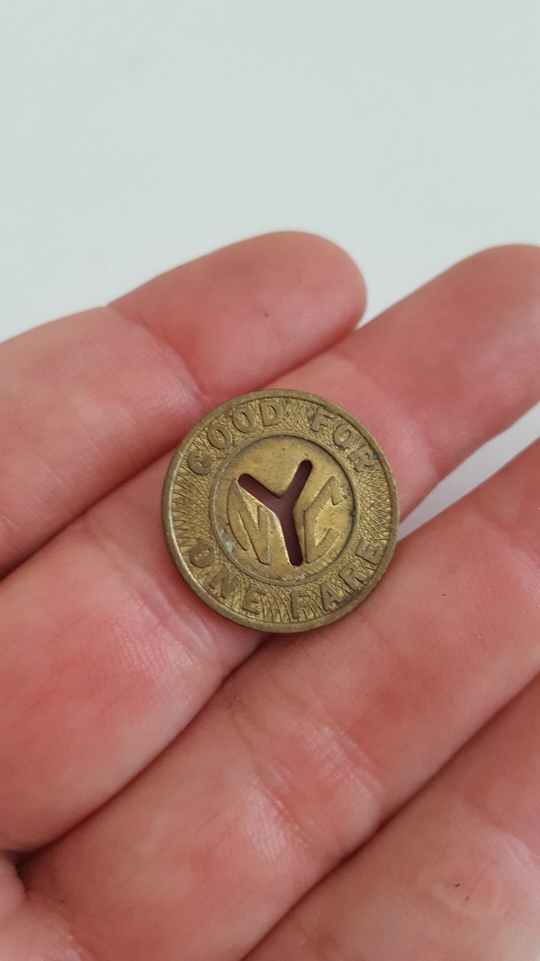 Vintage 1950's New York City Transit Authority Subway Token good for ...