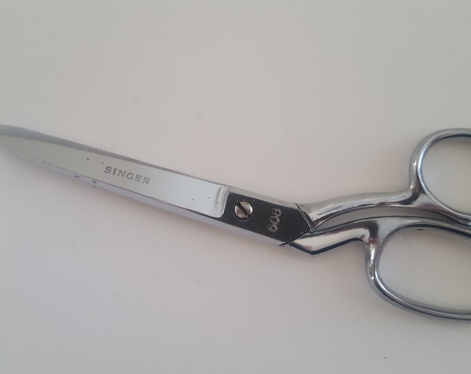Vintage 1960's Singer #608 Sewing/dress Maker Scissors, Made in West ...
